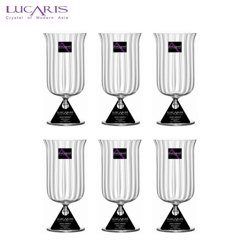 Lucaris Rims Orient Deco 11.5 Oz. / 340 mL Set of 6 - World Class ...