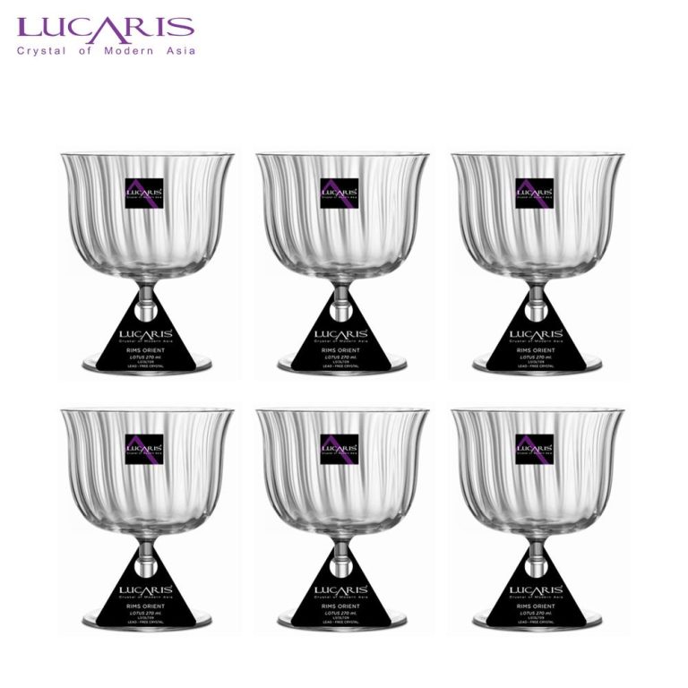 Lucaris Rims Orient Lotus 9 Oz. / 260 mL Set of 6 - World Class Concepts Corp. (WCCC)