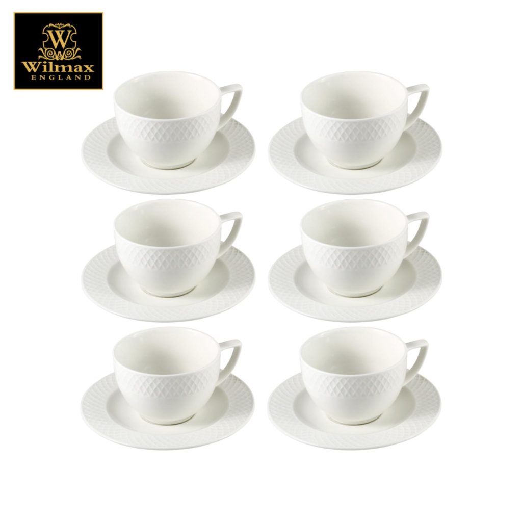 Wilmax Julia Cappucino Cup and Saucer 6 oz / 170 ml (Set of 6 ) - World Class Concepts Corp. (WCCC)