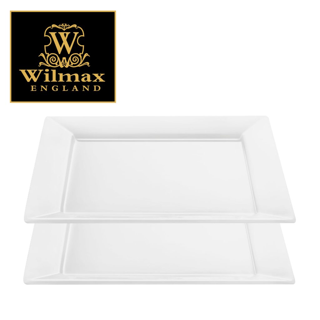Wilmax England Square Platter Plate 11.5 Porcelain (Set of 2 ) - World ...